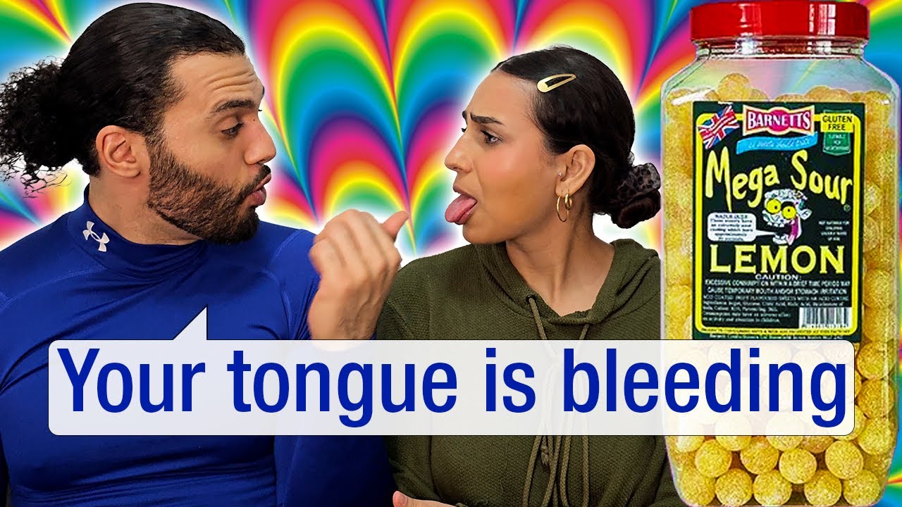 Trying the World's Most SOUR Candy | Barnett's Mega Sour Challenge ...