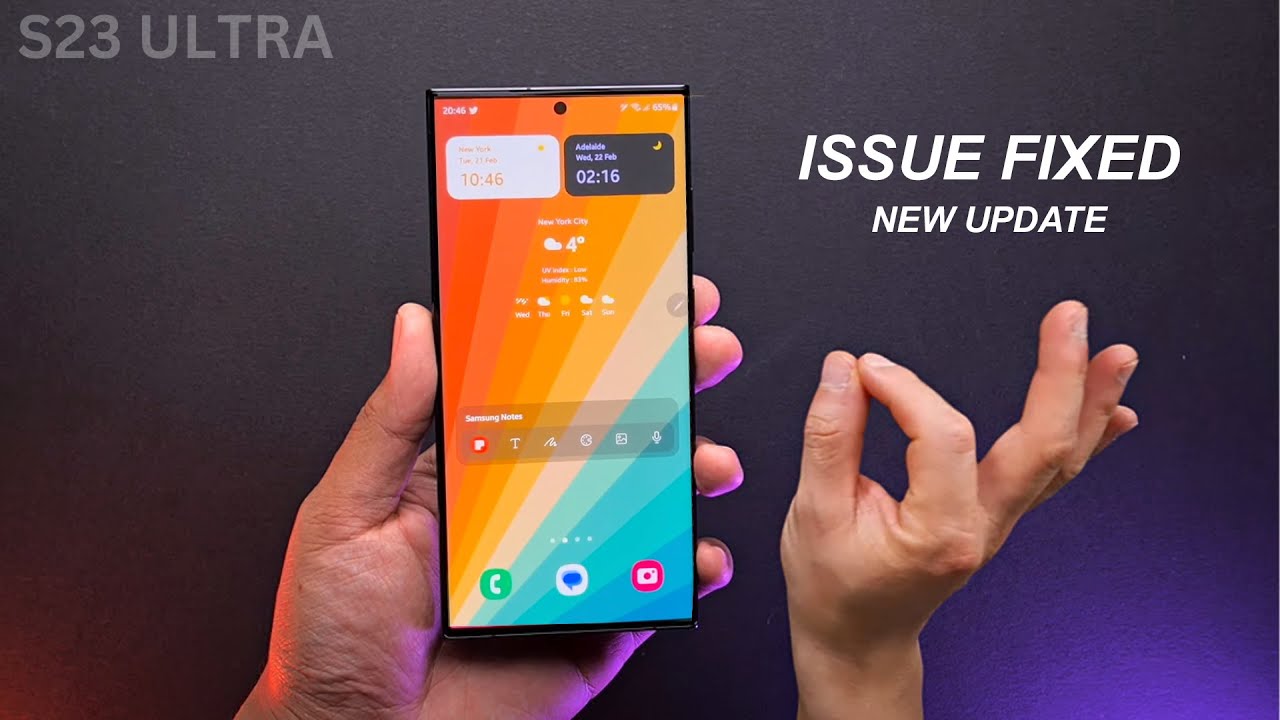 Samsung Galaxy S23 Ultra - (ISSUE FIXED) New Update is here - YouTube