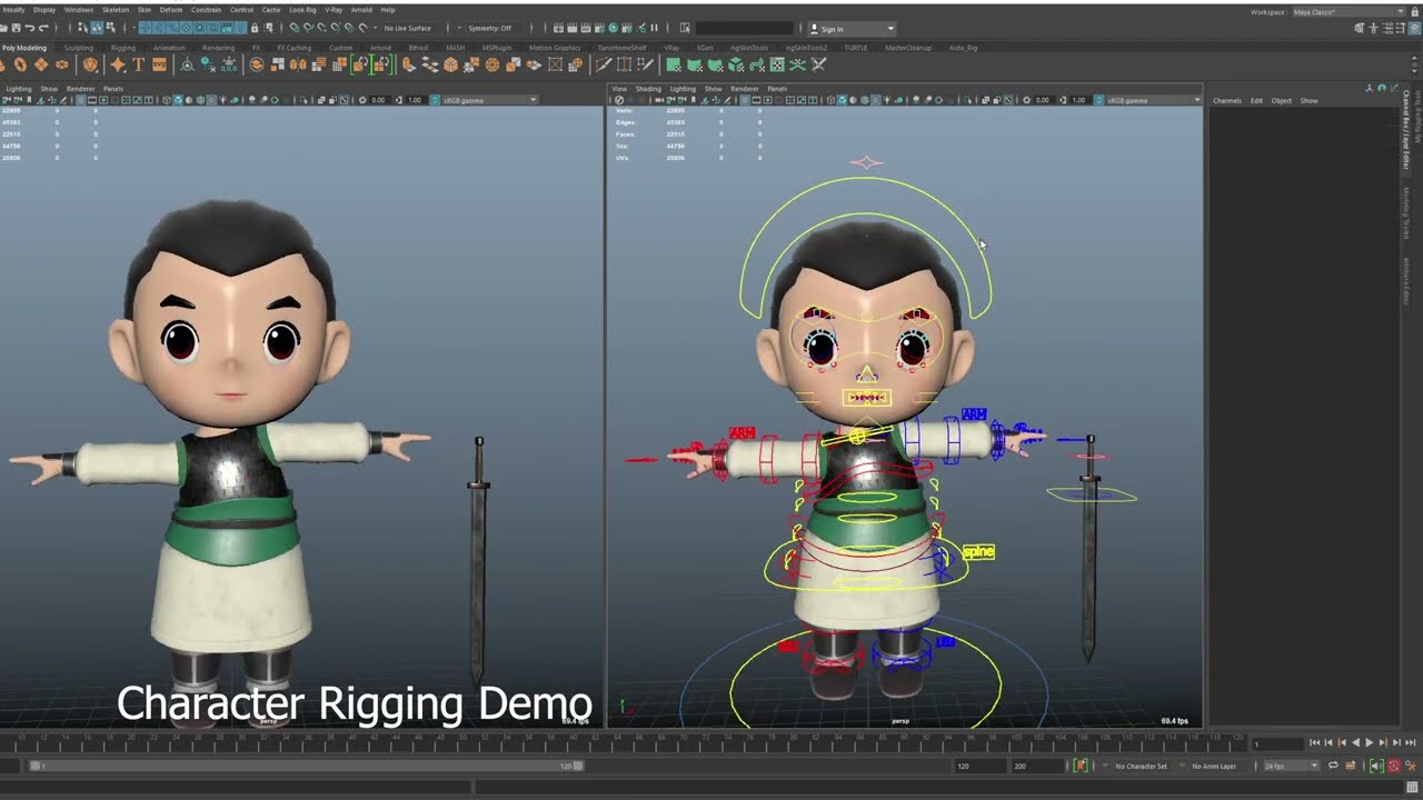 Character Rigging Demo - YouTube