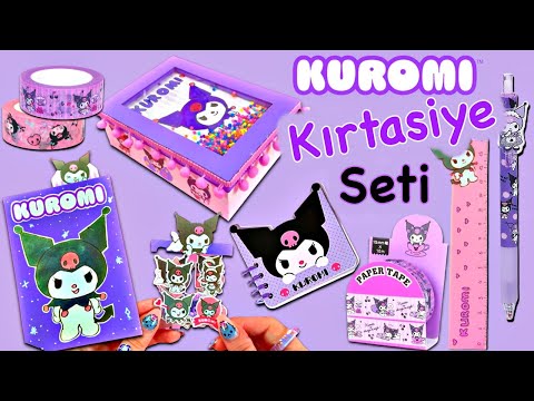 KENDİN YAP KUROMI KIRTASİYE SETİ - SANRIO OKULA DÖNÜŞ MALZEMELERİ VE DAHA FAZLASI