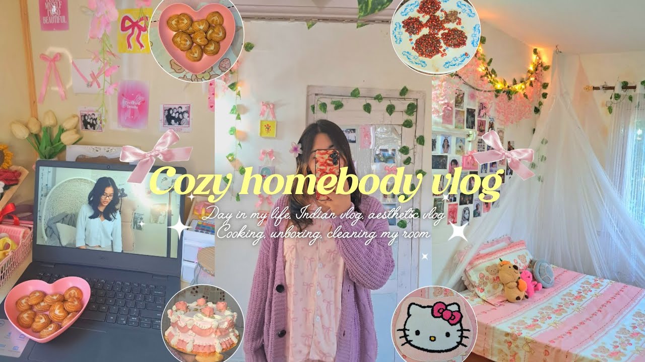Cozy homebody vlog ️/ Indian girl vlog🎀/ Day in my life🌷/Aesthetic vlog ...