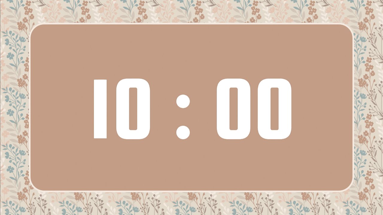 10-Minute Timer | With Chill Guitar Instrumental Music & Alarm Bell ...