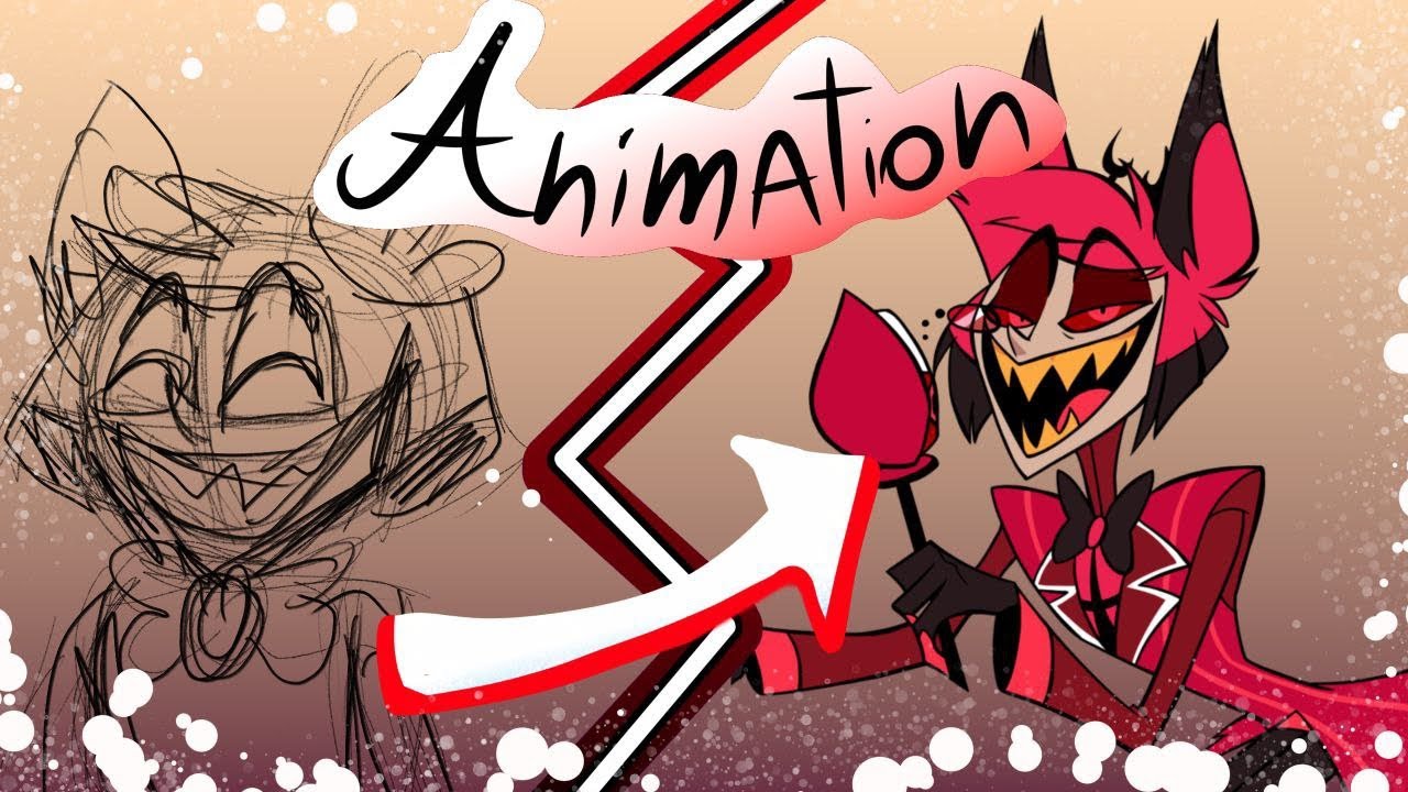 Alastor animation process from hazbin hotel - YouTube