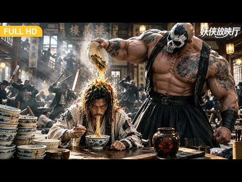 【FULL MOVIE】面馆杂役惨遭恶霸欺辱，殊不知他是隐世多年的功夫高手，一拳千斤横扫全场！