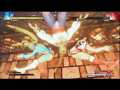 (SF5) Reverse Ryona - Rainbow Mika & Yamato Nadeshiko Team Up On Vega ...