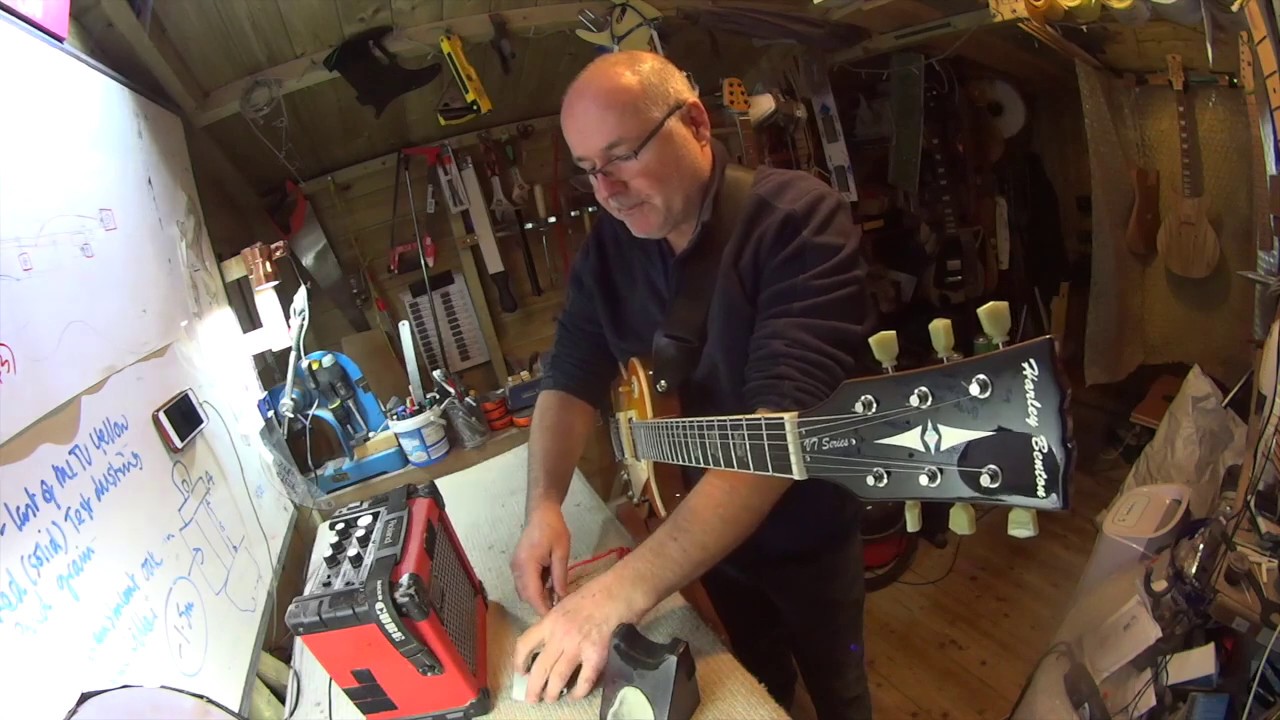 Harley Benton SC 450 set up - YouTube
