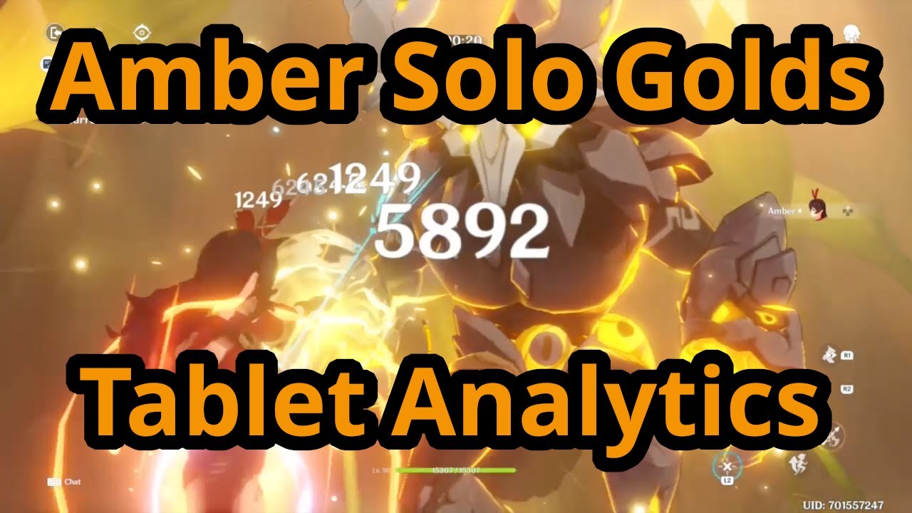 Amber Solo Tablet Analysis ALL GOLD (no damage taken) - YouTube