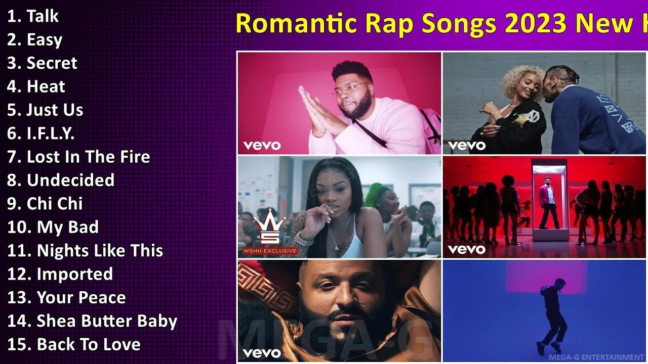 Romantic Rap Songs 2023 New Hip Hop love songs ~ Popular Love Songs ...