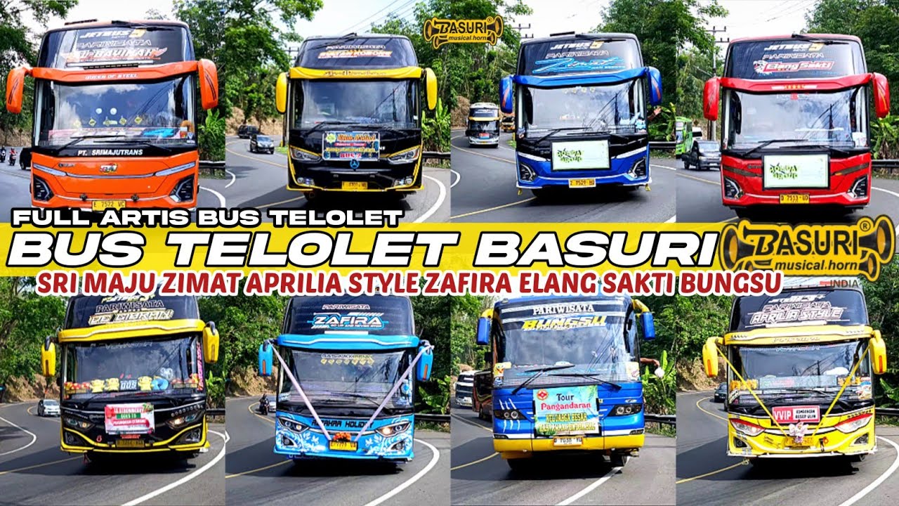 BUS TELOLET BASURI || FULL ARTIS BUS SRI MAJU ZIMAT ZAFIRA APRILIA ...