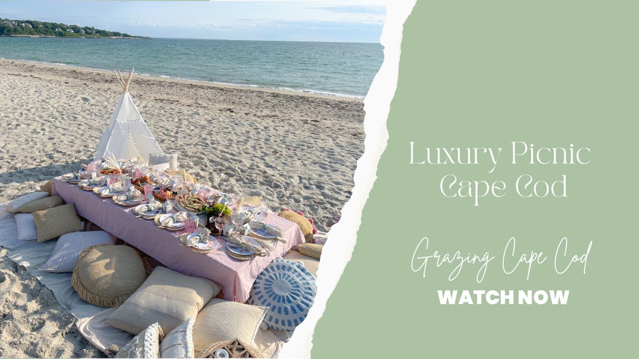 BEST BEACH on CAPE COD | Luxury Picnic set up with CHARCUTERIE #travel ...