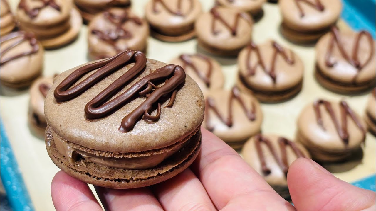 Chocolate Macarons : Essential Tips for Perfect Macaron Shells 🍫 - YouTube