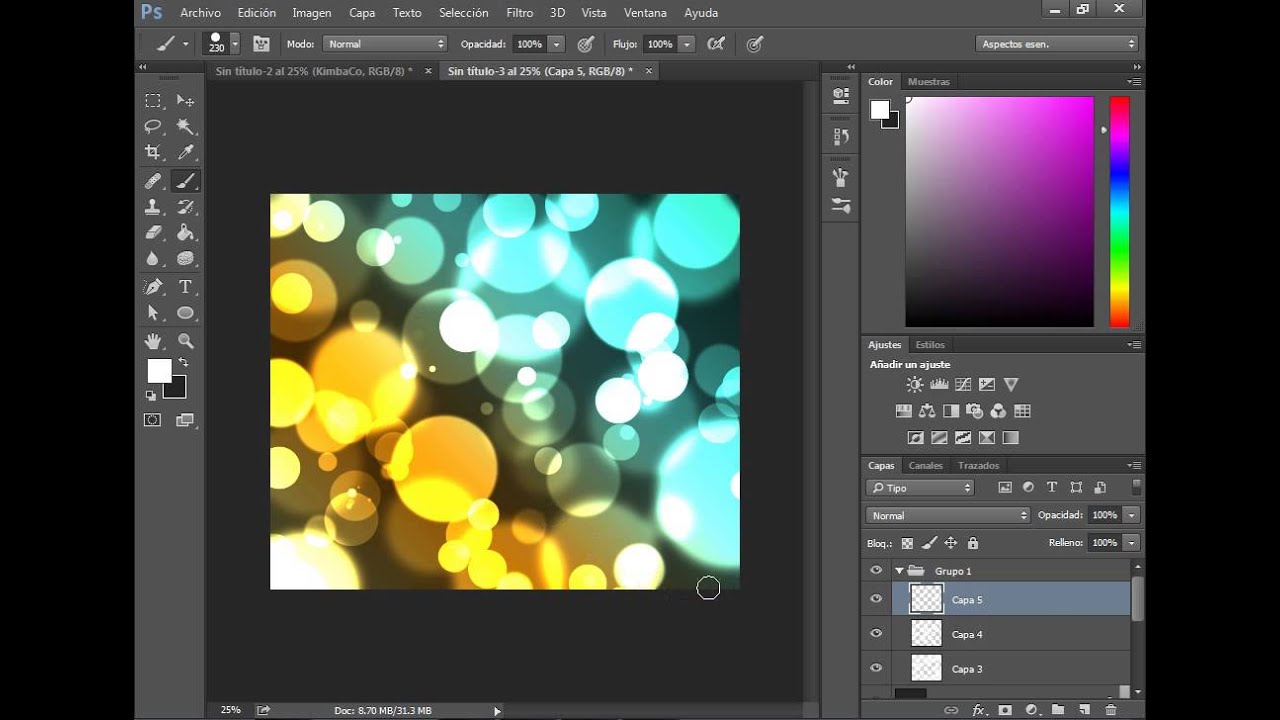 Tutorial de Efecto Bokeh Photoshop CC - YouTube
