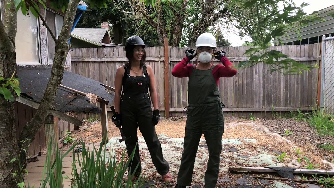 Oregon Rehab Squad - Ugly House Busters! Shed Demo with Jade - YouTube