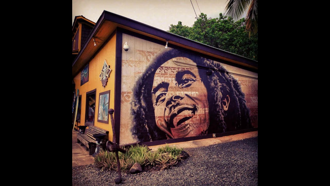 HAWAII 2014: BOB MARLEY Tribute Mural (Oahu, Hawaii) - YouTube