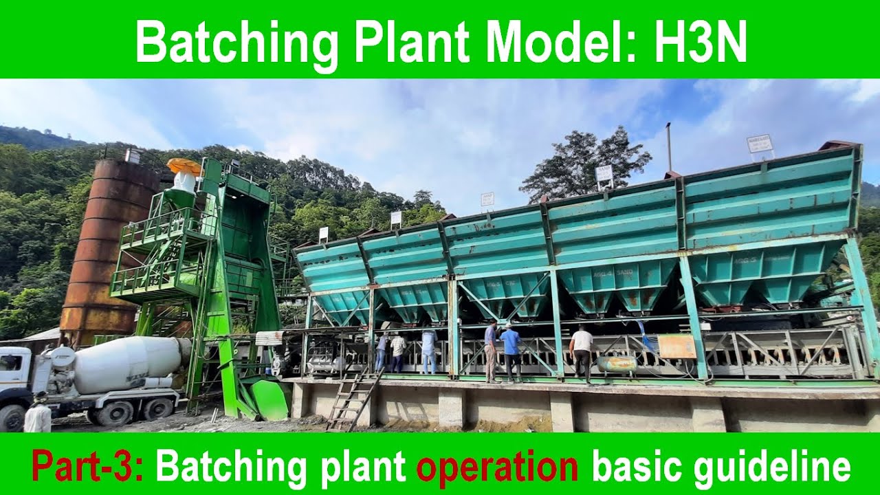 Operation basic concept of Batching Plant (Model-H3N Cap : 120M3/Hr ...