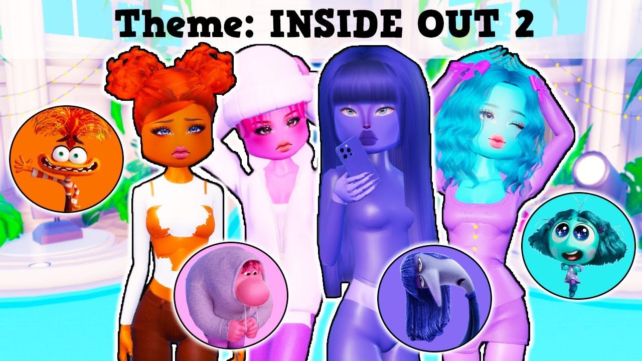 BUYING EVERY INSIDE OUT 2 THEME IN DRESS TO IMPRESS! - YouTube