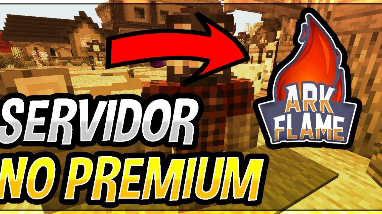 Servidor No Premium 1.8/1.14 Survival/SkyWars/PvP - ArkFlame Network - YouTube