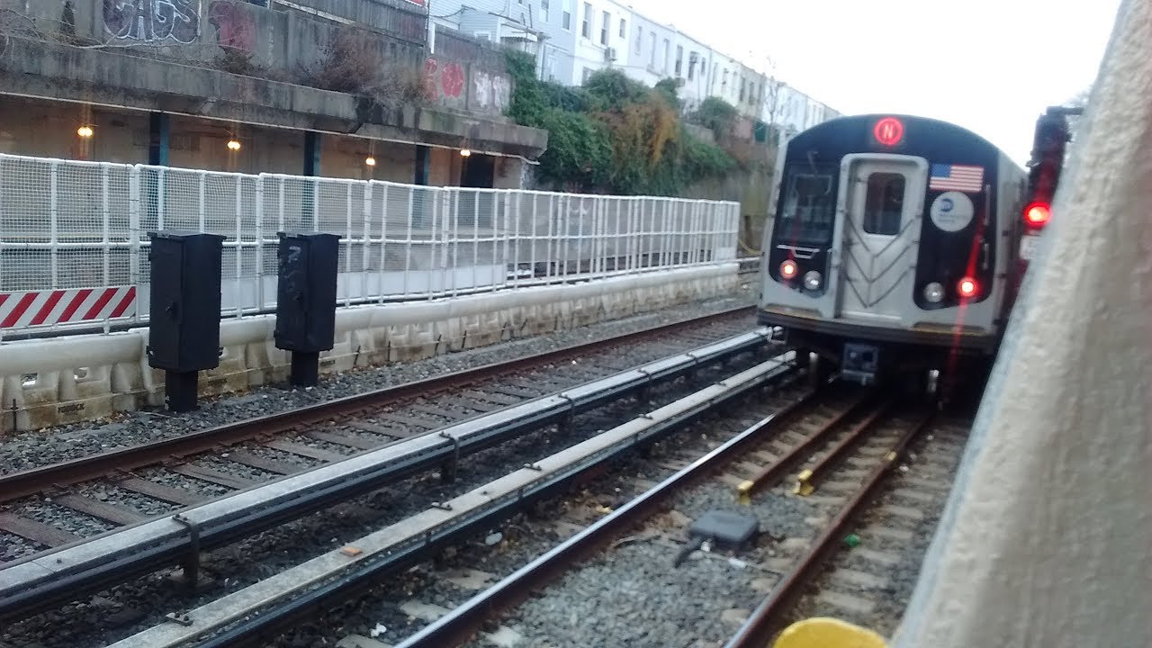 NYC Subway HD: Astoria-Ditmars bound Kawasaki R160B Siemens N Train ...