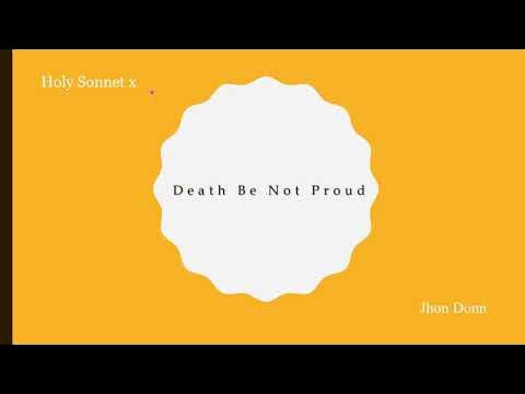 |Death Be Not Proud| |Metaphysical poetry| critical Analysis| Jhon Donn ...