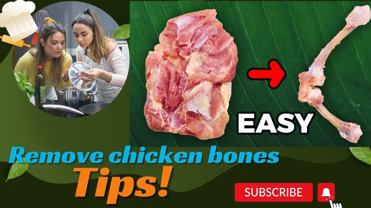 Remove chicken bones. | Remove chicken bones easy tips چکن سے ہڈیاں ...