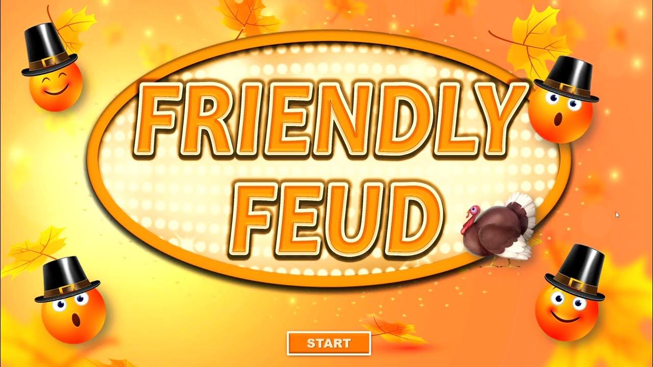 Thanksgiving games to play with your family - family feud - YouTube