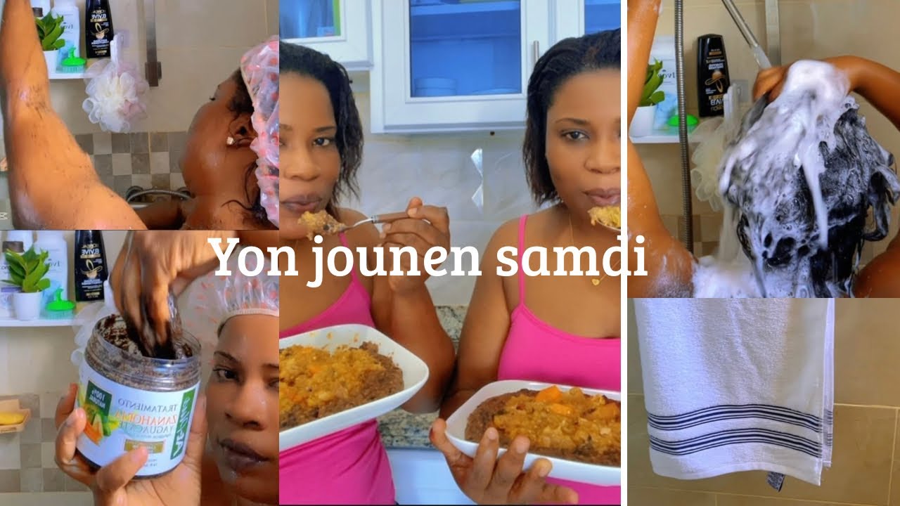 Yon jounen samdi nan lavi jumelles yo /netwayaj /nou fè mayi kole ak ...