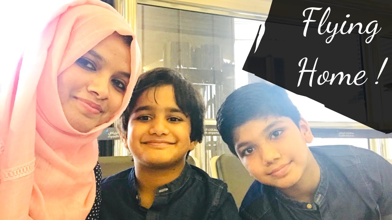 On the day of Travel / Flying home with kids for a short vacation ...