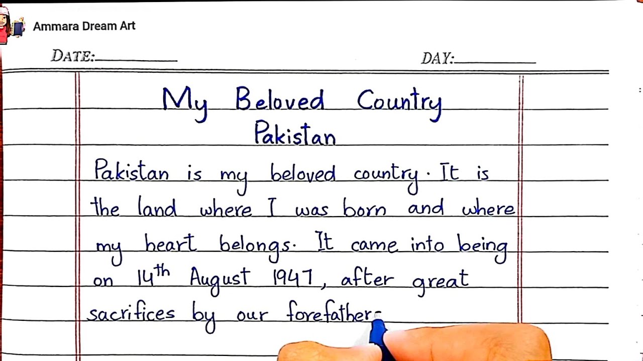 Pakistan _ My Beloved Country Essay in English #pakistan #mycountry # ...