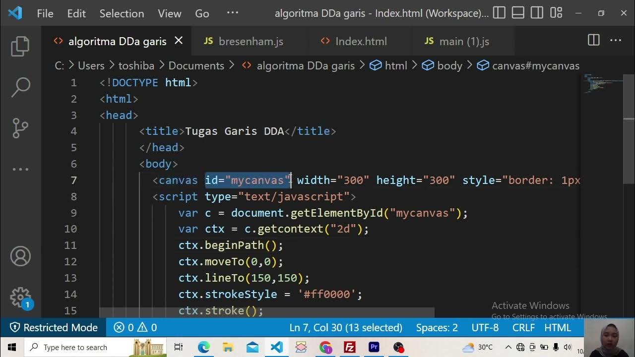 Algoritma DDA Garis - YouTube
