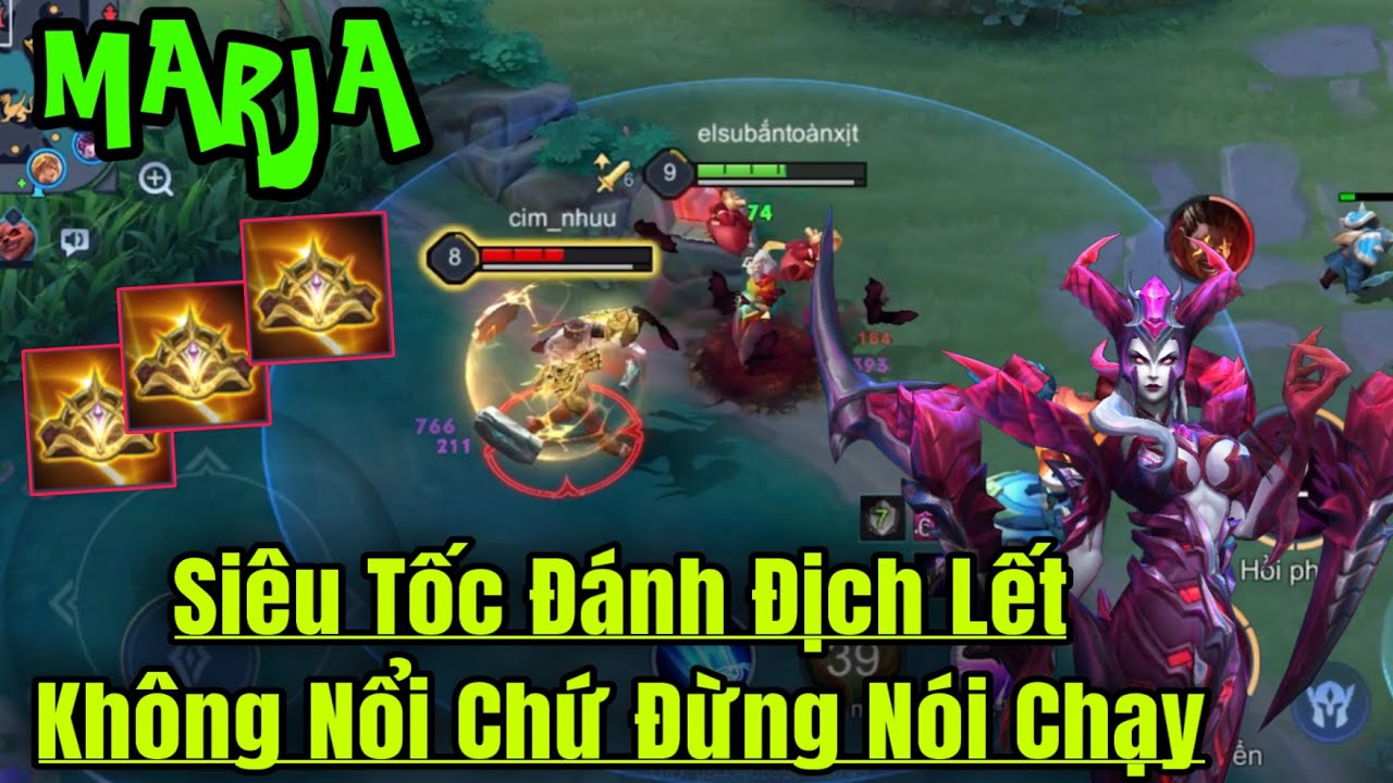 MARJA Liên Quân Đi MID Mùa 2025 || Trang Bị và Bảng Ngọc Siêu Tốc Đánh ...