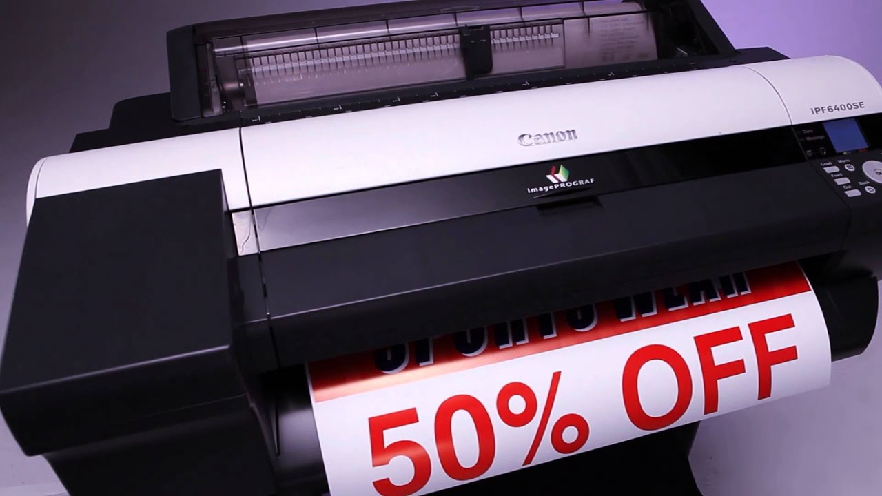 Canon ImagePROGRAF iPF 6 Color Printer Video - YouTube