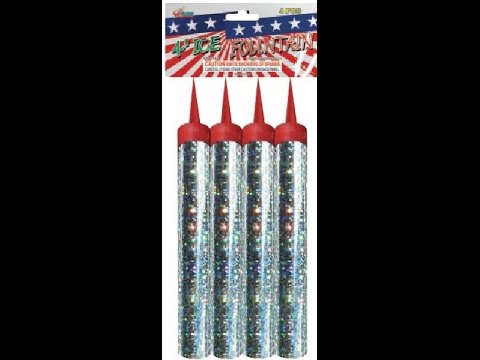 4" Ice Fountain - Flashing Fireworks - YouTube