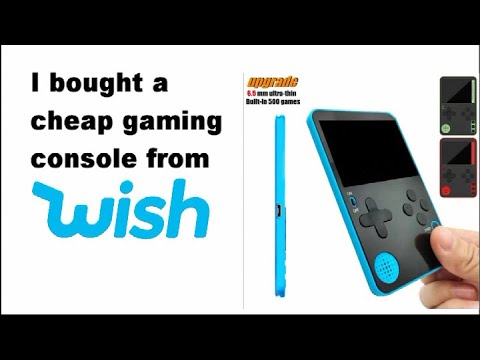 I bought a cheap handheld game console from Wish. Is it any good? - YouTube