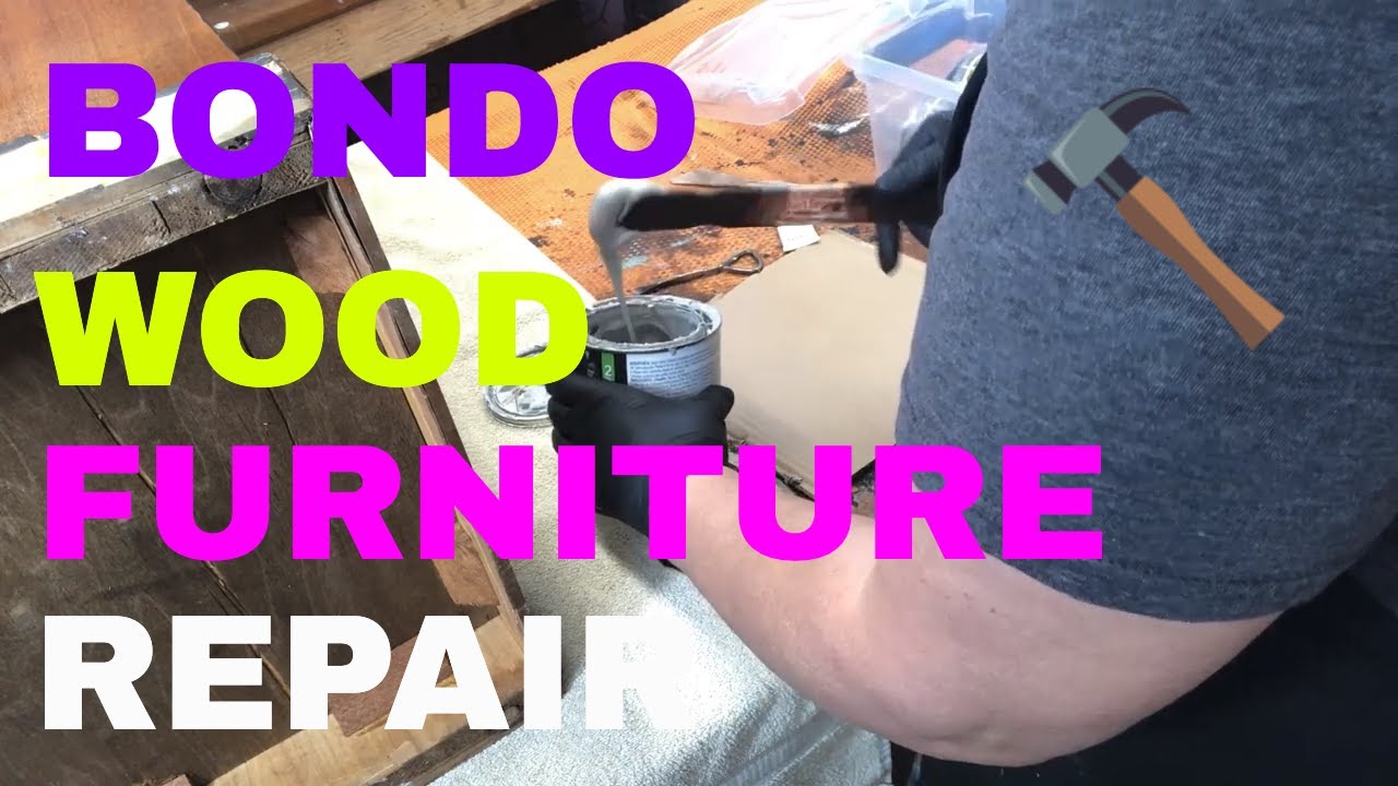 Simple Tutorial for using Bondo to Repair Furniture - YouTube