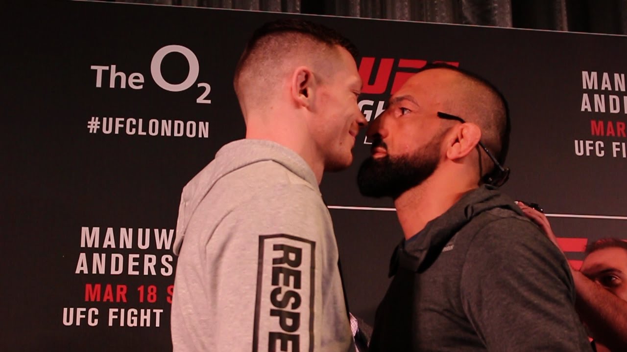 UFC London intense face offs - YouTube