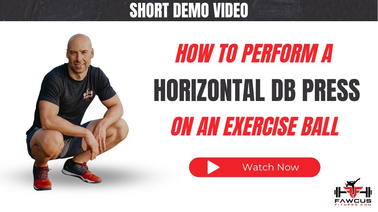 How to perform a horizontal dumbbell press on an exercise ball (short ...