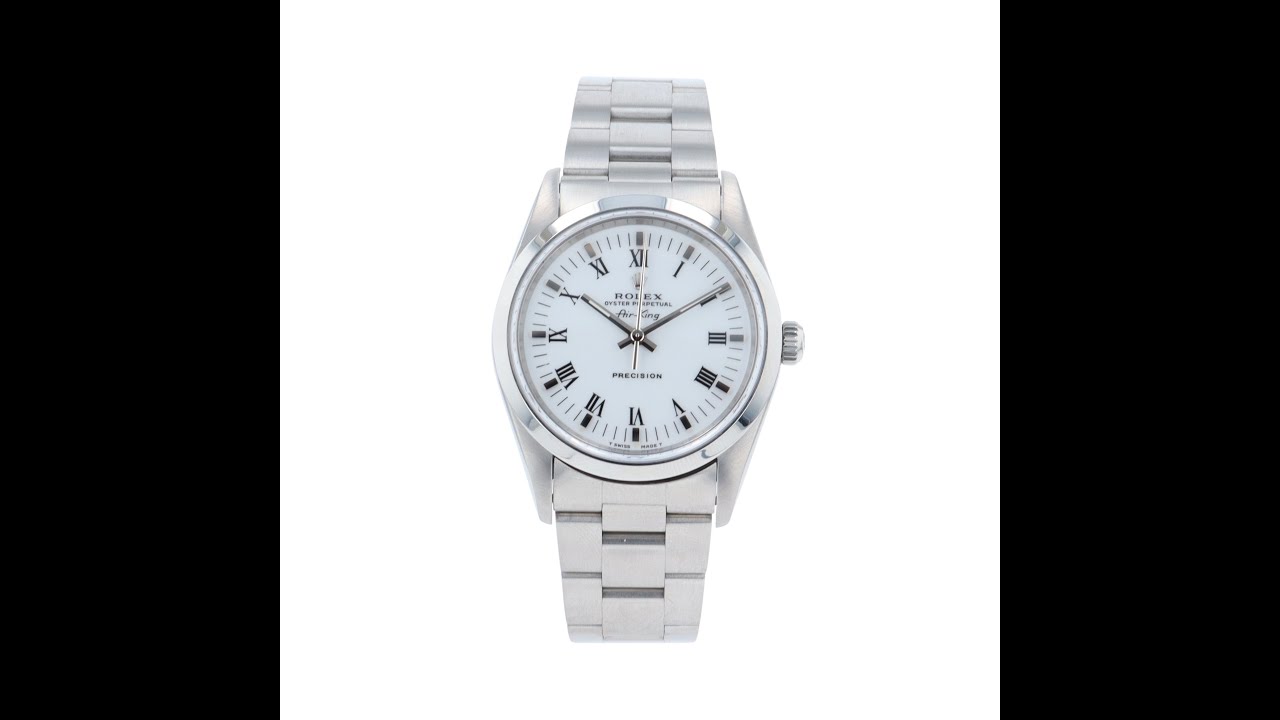 Rolex Air-King Pre Owned Watch Ref 14000 - YouTube