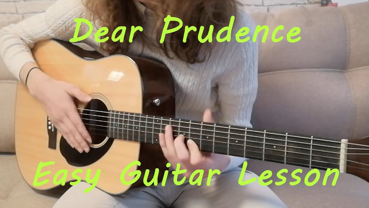 The Beatles - Dear Prudence. Guitar Lesson - YouTube