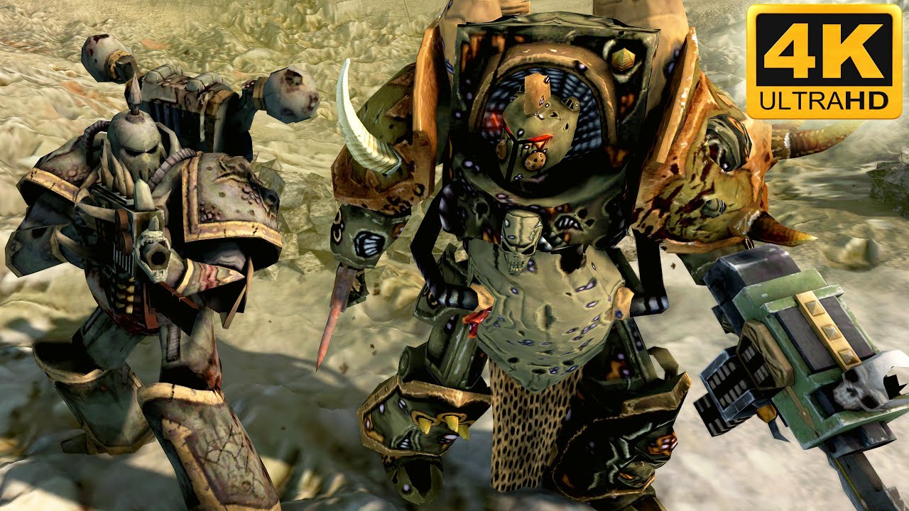 WARHAMMER 40K CINEMATIC BATTLE - Death Guard vs Tau Empire (4K) - YouTube