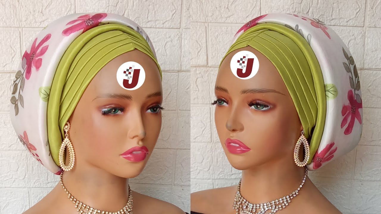 Unique Pleated Turban with padded design - YouTube