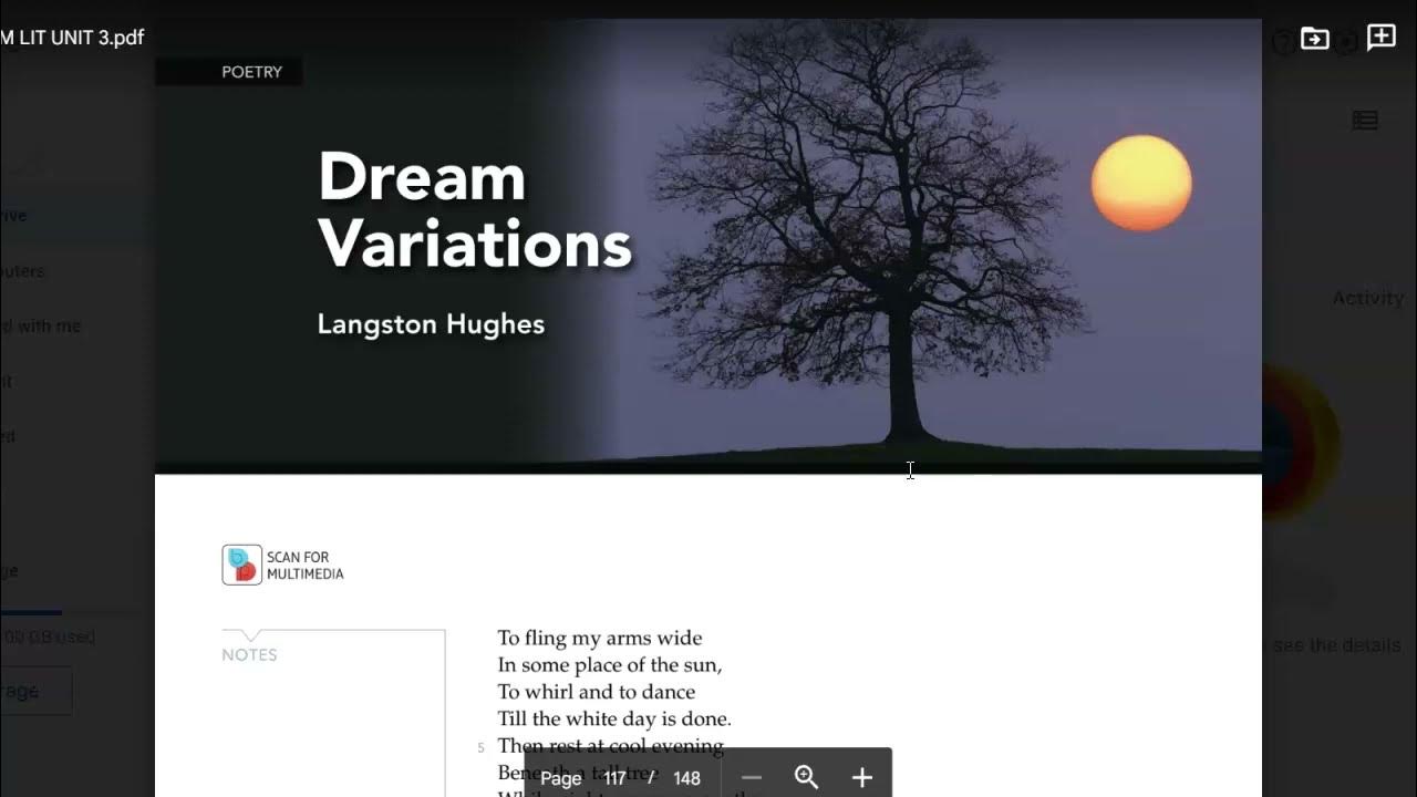 "Dream Variations" a poem by Langston Hughes - YouTube