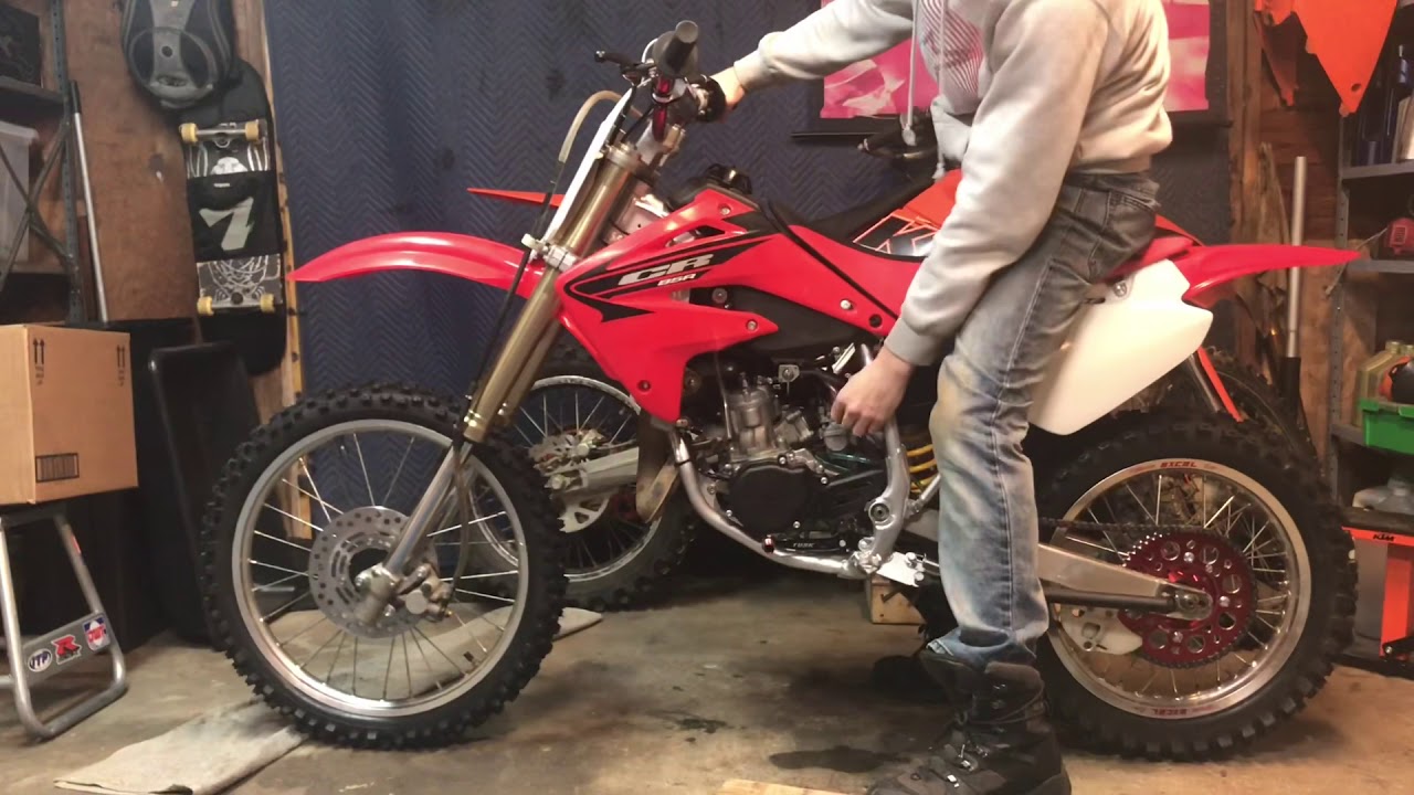 2007 CR85RB Rebuild First Run - YouTube