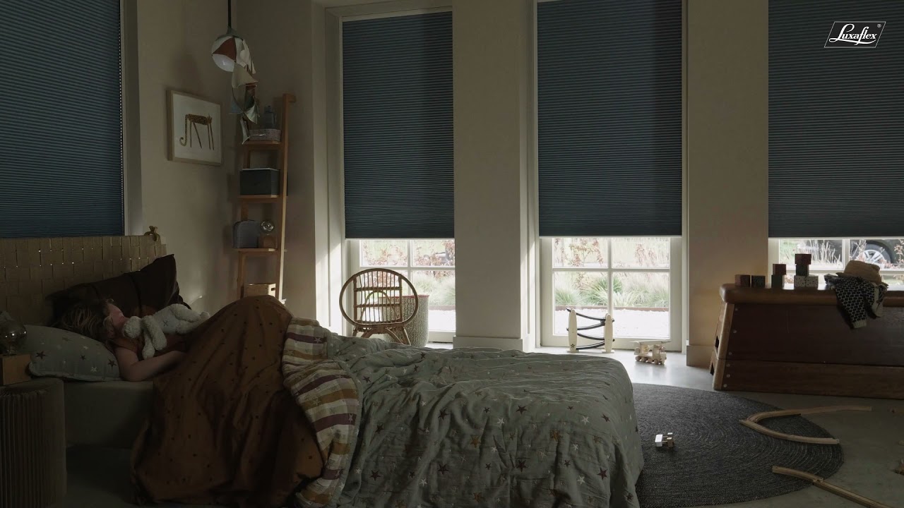 Smart Room darkening with Duette® Shades LightLock™ from Luxaflex ...