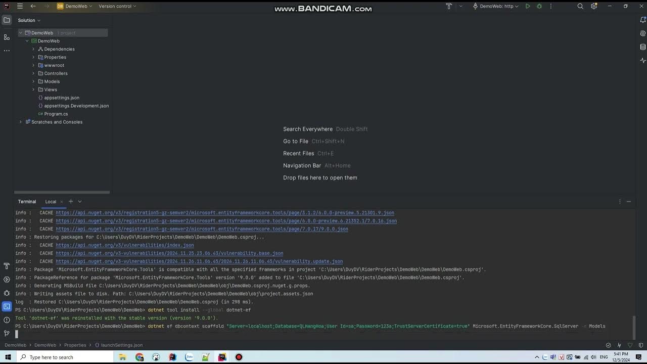 Generate Database First By Rider - ASP DOTNET MVC - YouTube