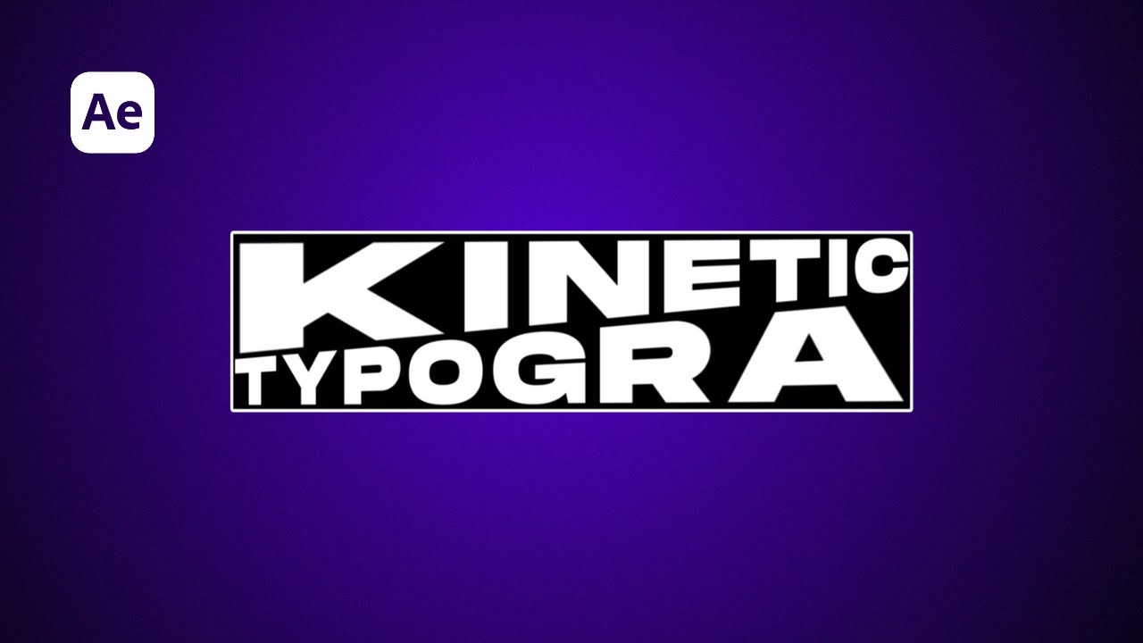 Kinetic Typography Animation in After Effects – No Plugins Needed ...