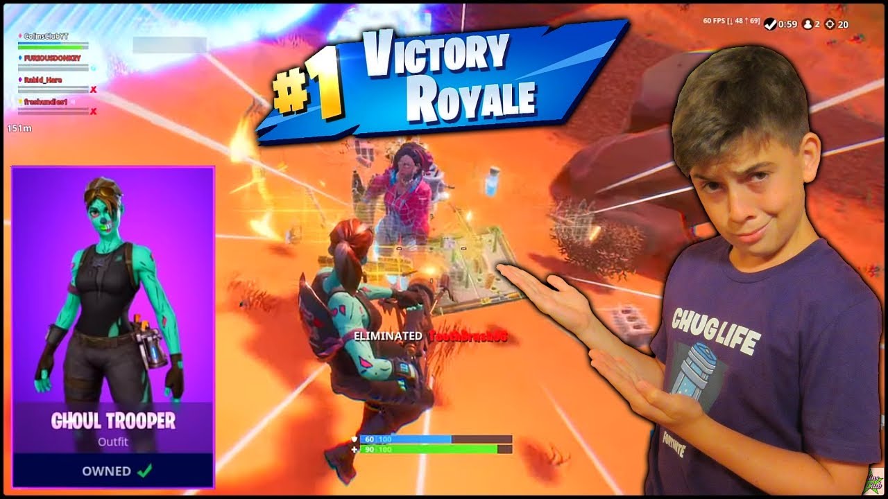 Ghoul Trooper Gets 20 Eliminations In Squads Win - YouTube