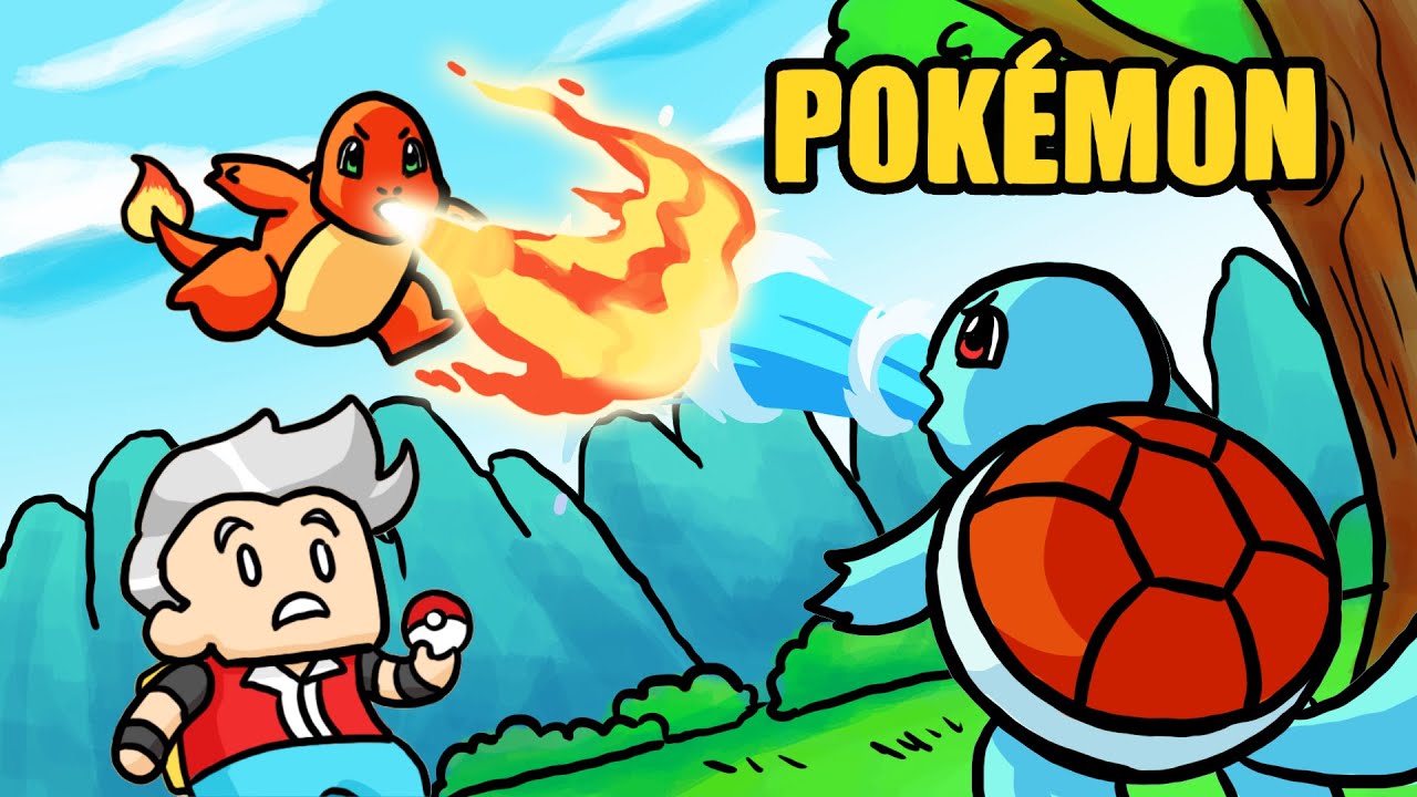 Pokemon Logic: My First Ever Pokemon Battle | Cartoon Animation - YouTube