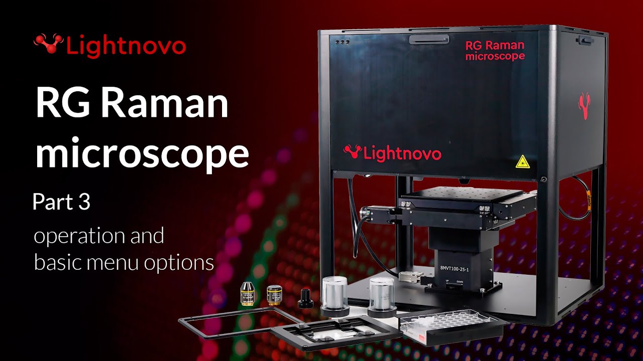 RG Raman microscope. Part 3. Operation and basic menu options - YouTube