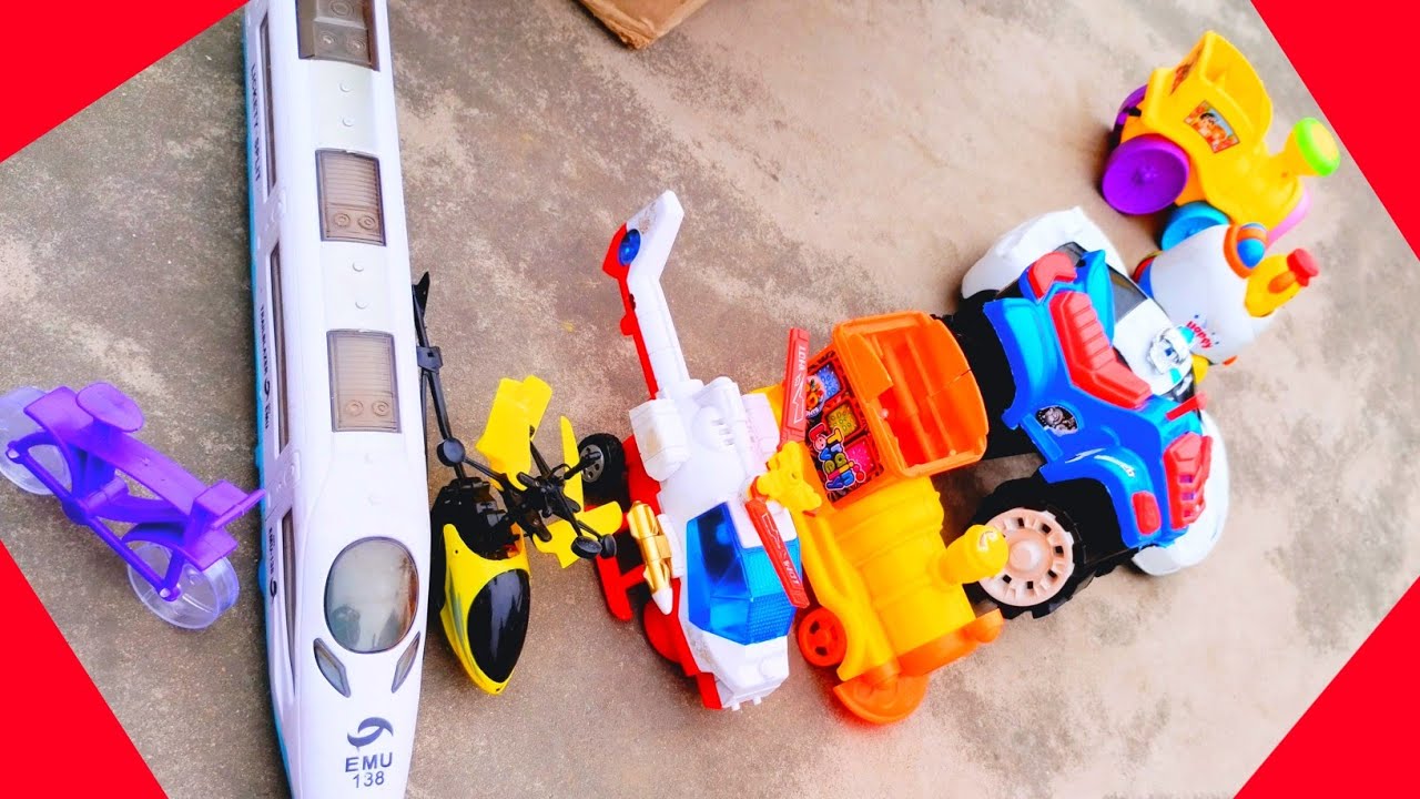 gadi wala cartoon | toy helicopter ka video | car and helicopter | Tuni ...