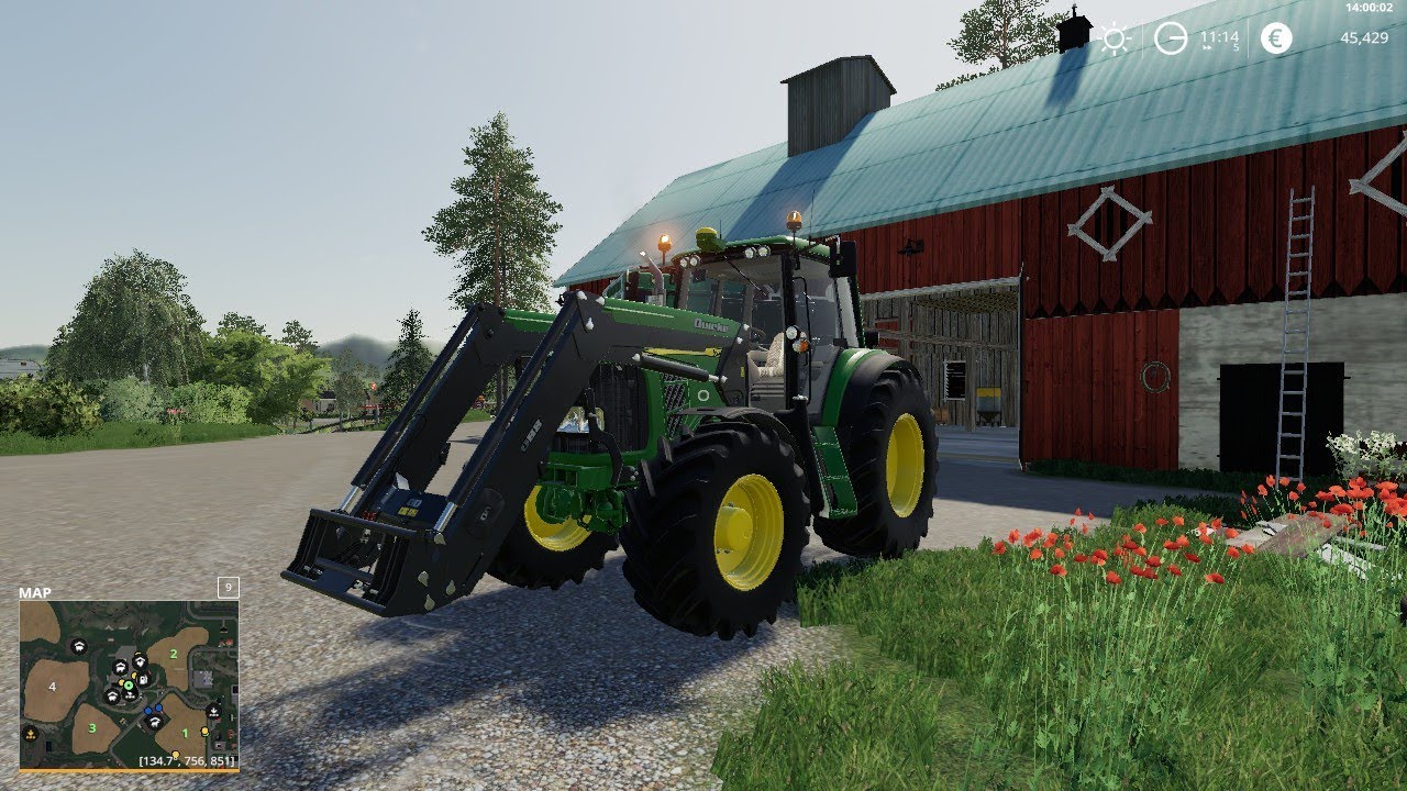 fs19 John Deere 6930 SOUND setting up forestry - YouTube